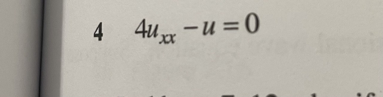 Solved Solve The Pde As An Ode Two Examples Are Given 6500
