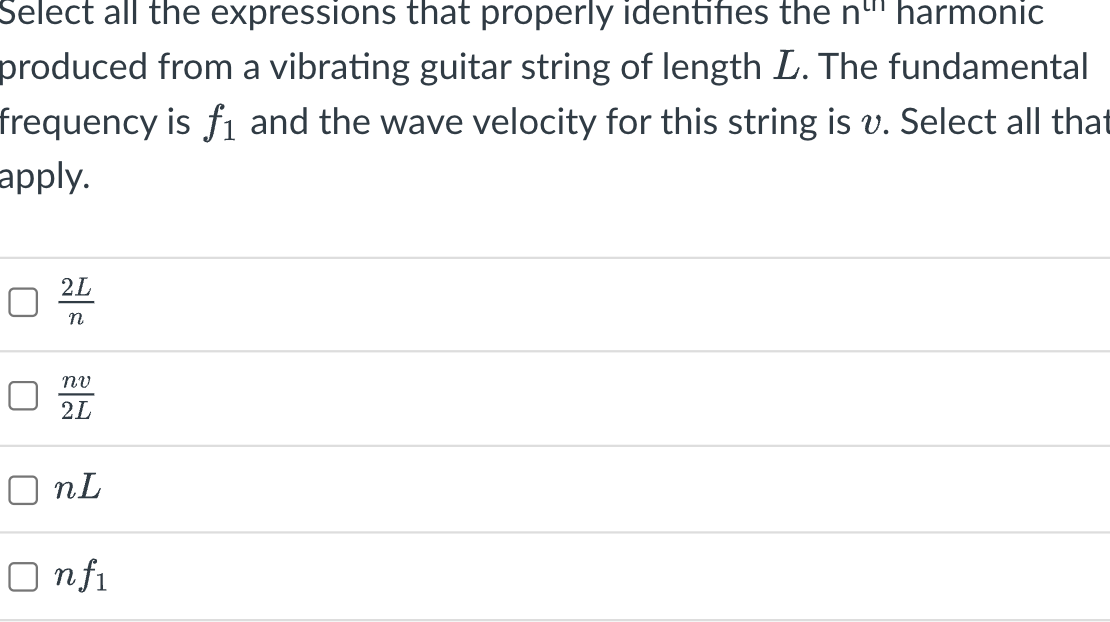Solved Select all the expressions that properly identifies | Chegg.com