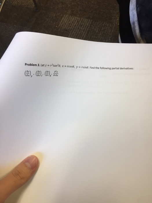Solved Let Z =r^2 tan^2 theta, x = r cos theta, y = r sin | Chegg.com