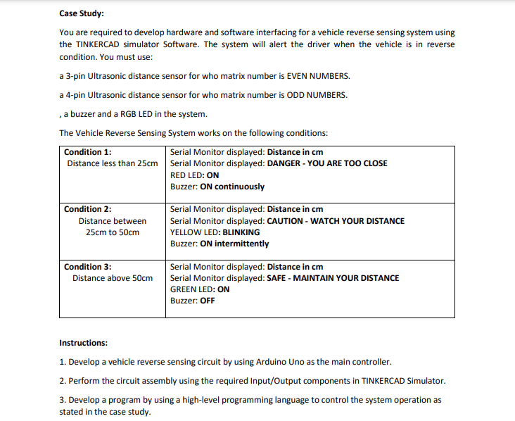 Solved Case Study: You are required to develop hardware and | Chegg.com