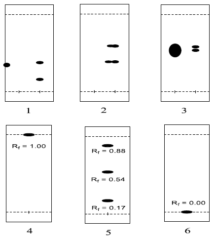 Solved Here are schematic drawings of six plates marked with | Chegg.com