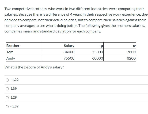 Solved Two competitive brothers, who work in two different | Chegg.com