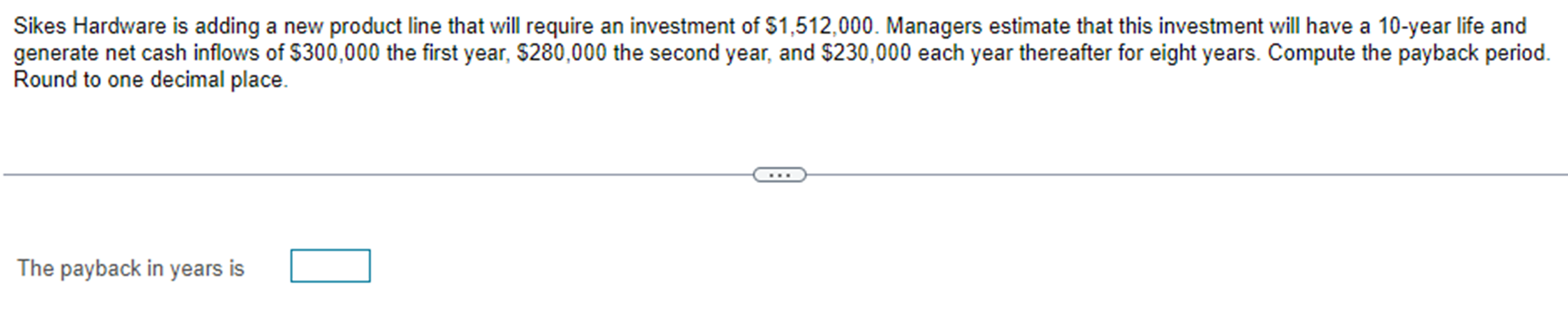 Solved Sikes Hardware is adding a new product line that will | Chegg.com