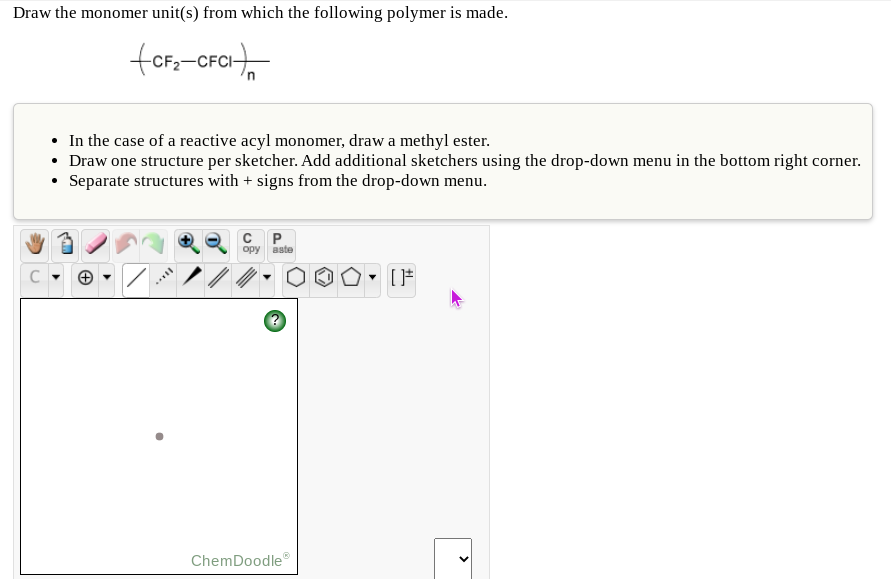 Solved Draw the monomer unit(s) from which the following | Chegg.com