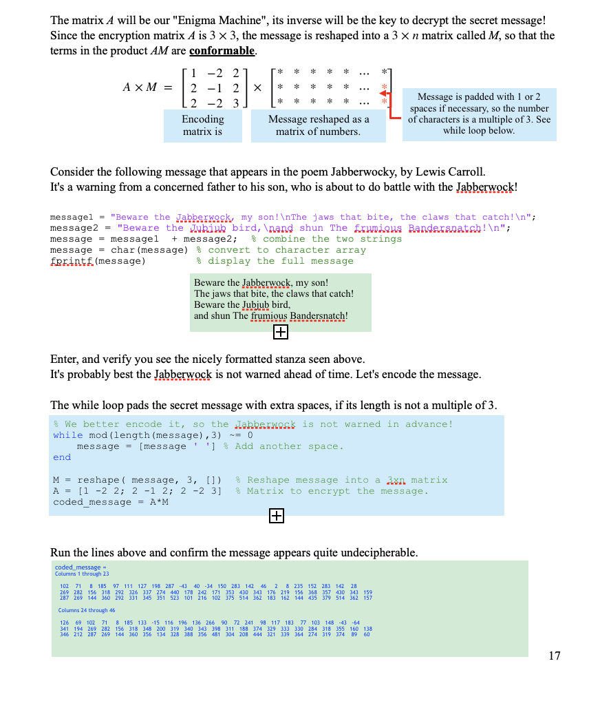 Solved Question 2: MATLAB has a command that gives magic | Chegg.com