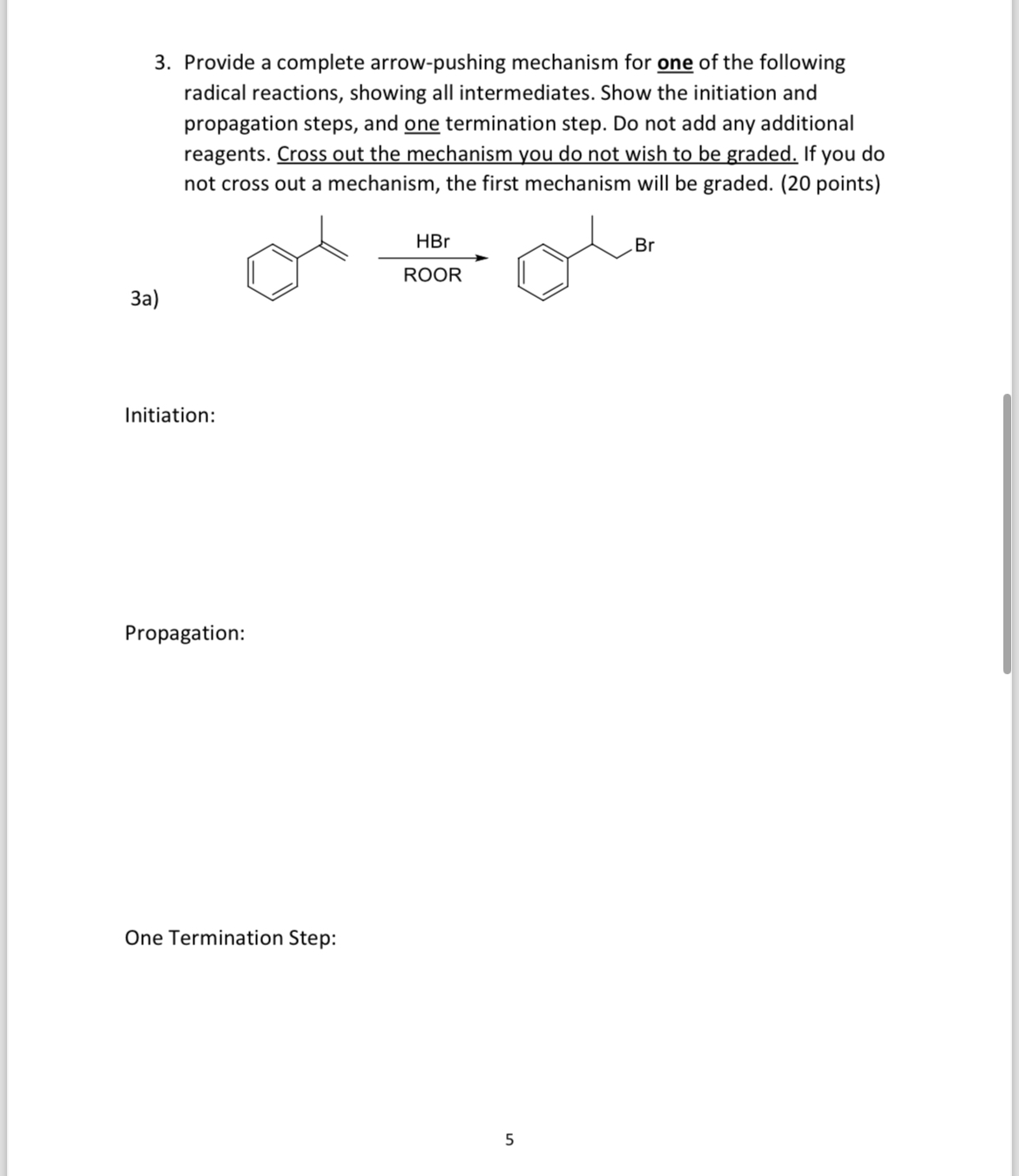 Solved 3. Provide a complete arrow-pushing mechanism for one | Chegg.com
