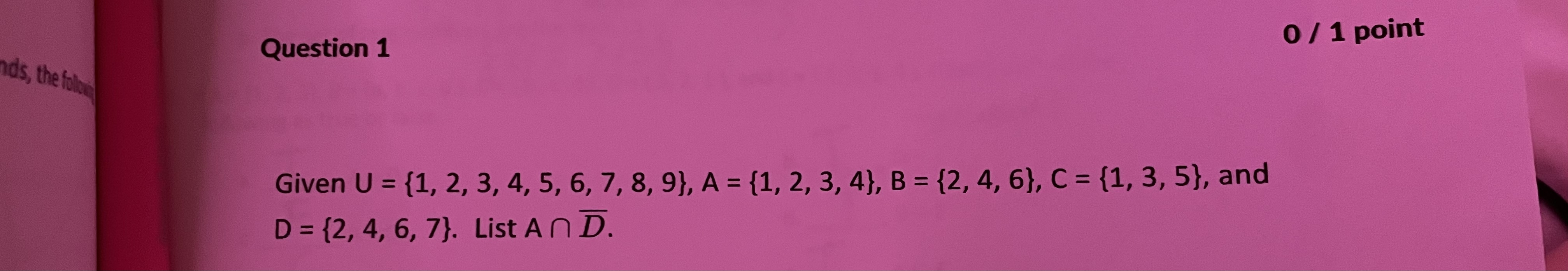 Solved The answer is ({1,3}) How do i get to that answer? | Chegg.com