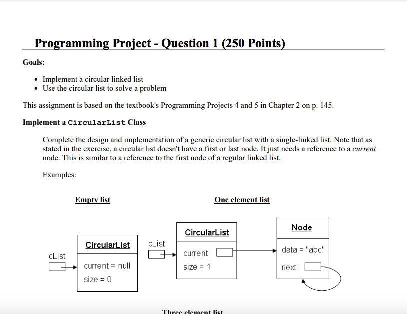 Solved Programming Project - Question 1 (250 Points) Goals: | Chegg.com