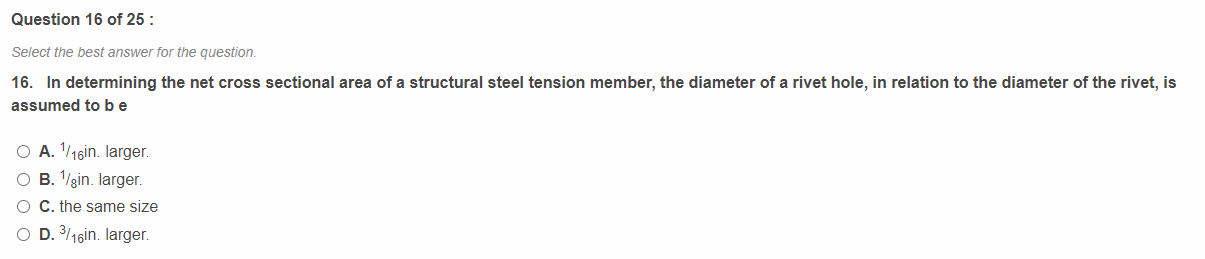 Solved Question 16 ﻿of 25 ﻿:Select the best answer for the | Chegg.com