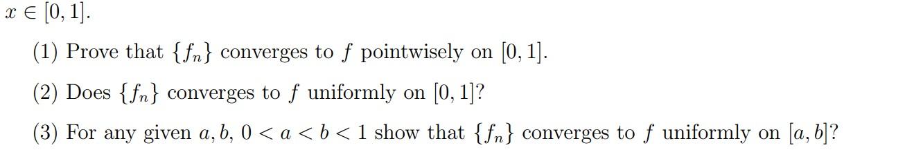Solved For each positive integer n, let fn(x) = (n + 1)x(1 – | Chegg.com