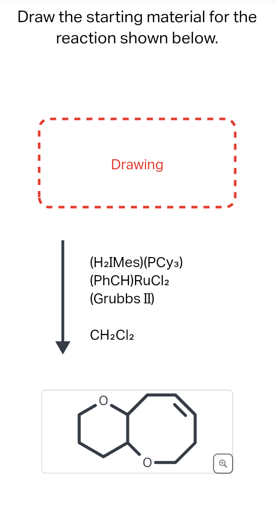 Solved Draw the starting material for the | Chegg.com