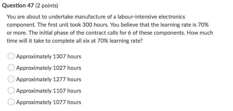 Solved Question 47 (2 points) You are about to undertake | Chegg.com