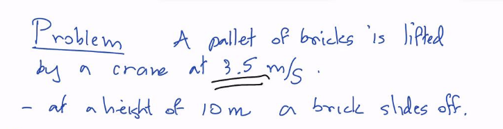 Solved Problem A pallet of bricks is lifted by a crave at | Chegg.com