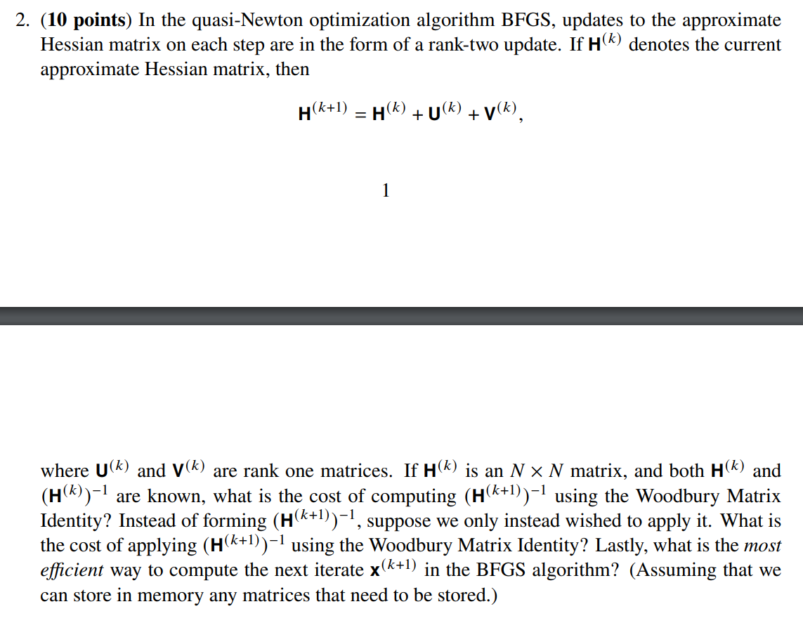 2 10 Points In The Quasi Newton Optimization 