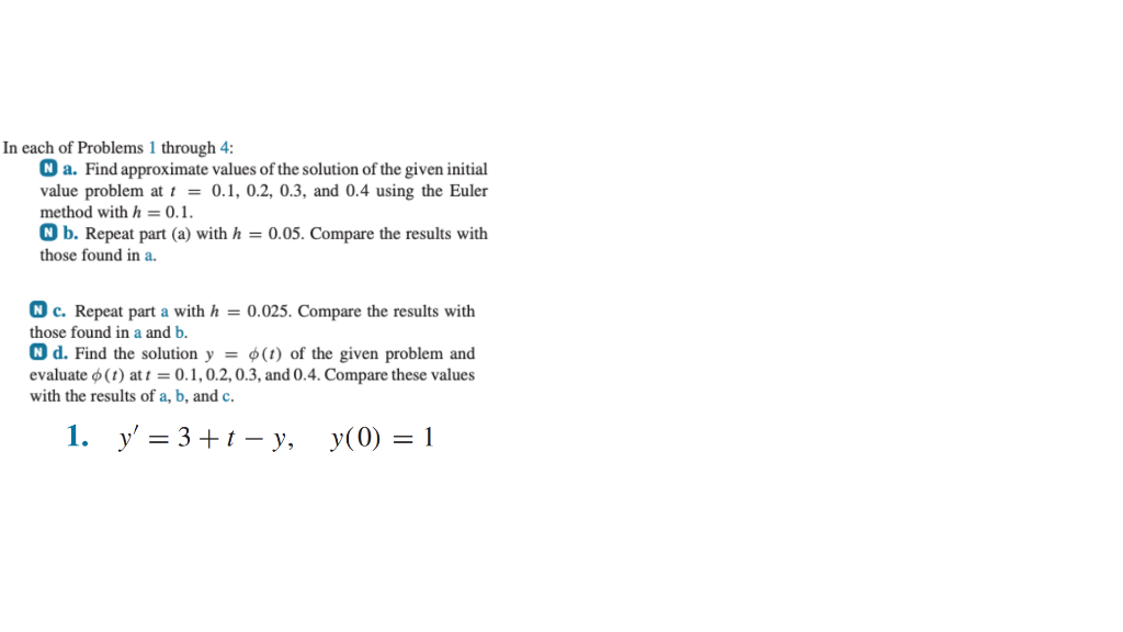 Solved In each of Problems 1 through 4: N a. Find | Chegg.com