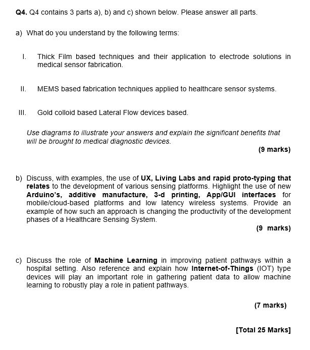 Solved Q4. ﻿Q4 ﻿contains 3 ﻿parts a), ﻿b) ﻿and c) ﻿shown | Chegg.com