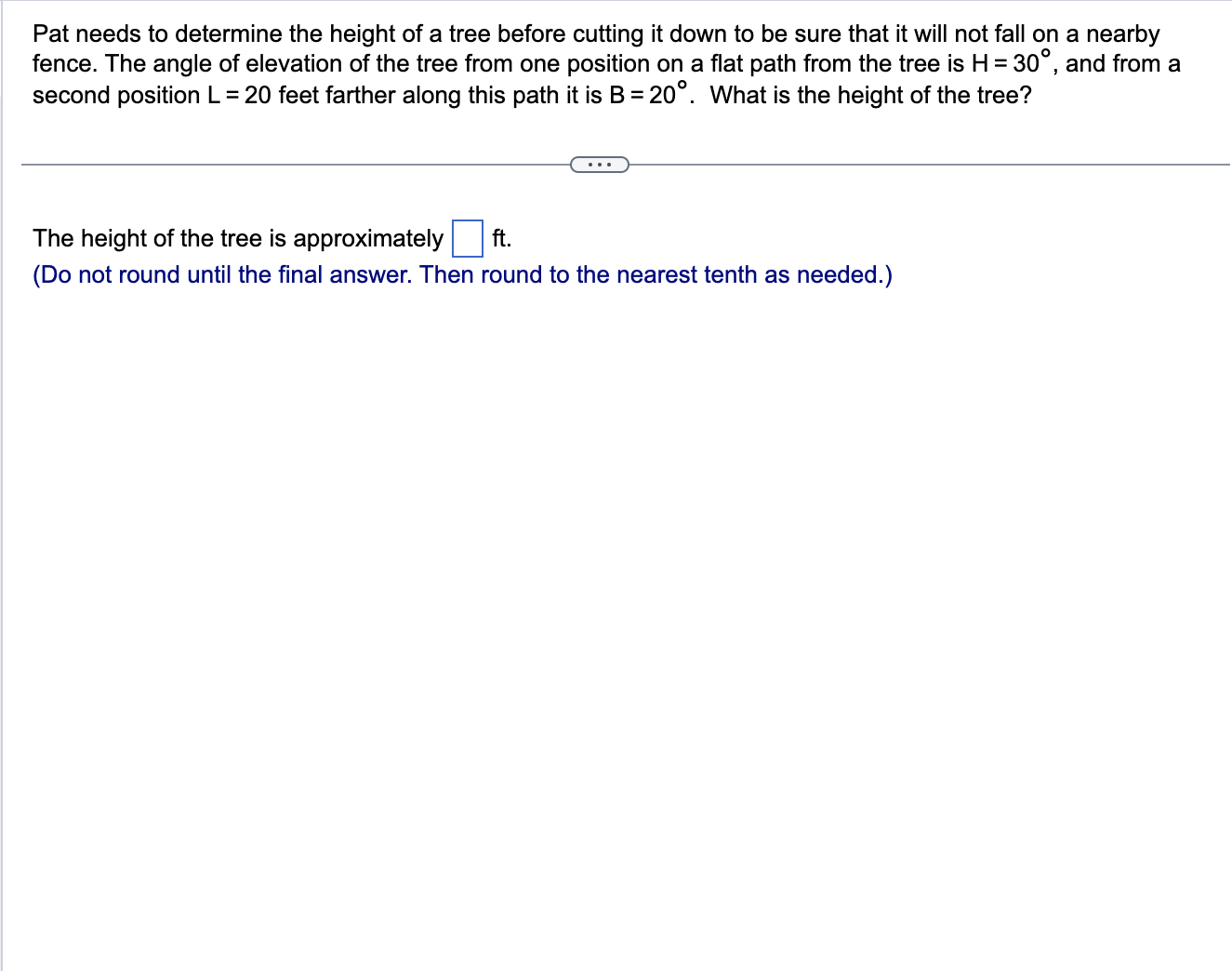 Solved Pat needs to determine the height of a tree before | Chegg.com