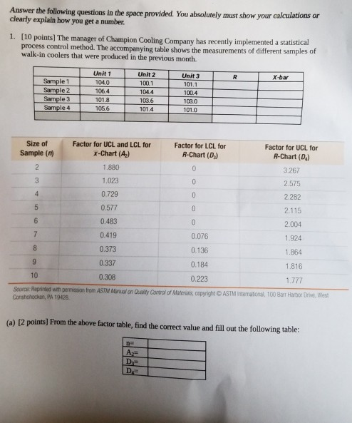 Solved b. Assume these samples are sufficient, use the data | Chegg.com