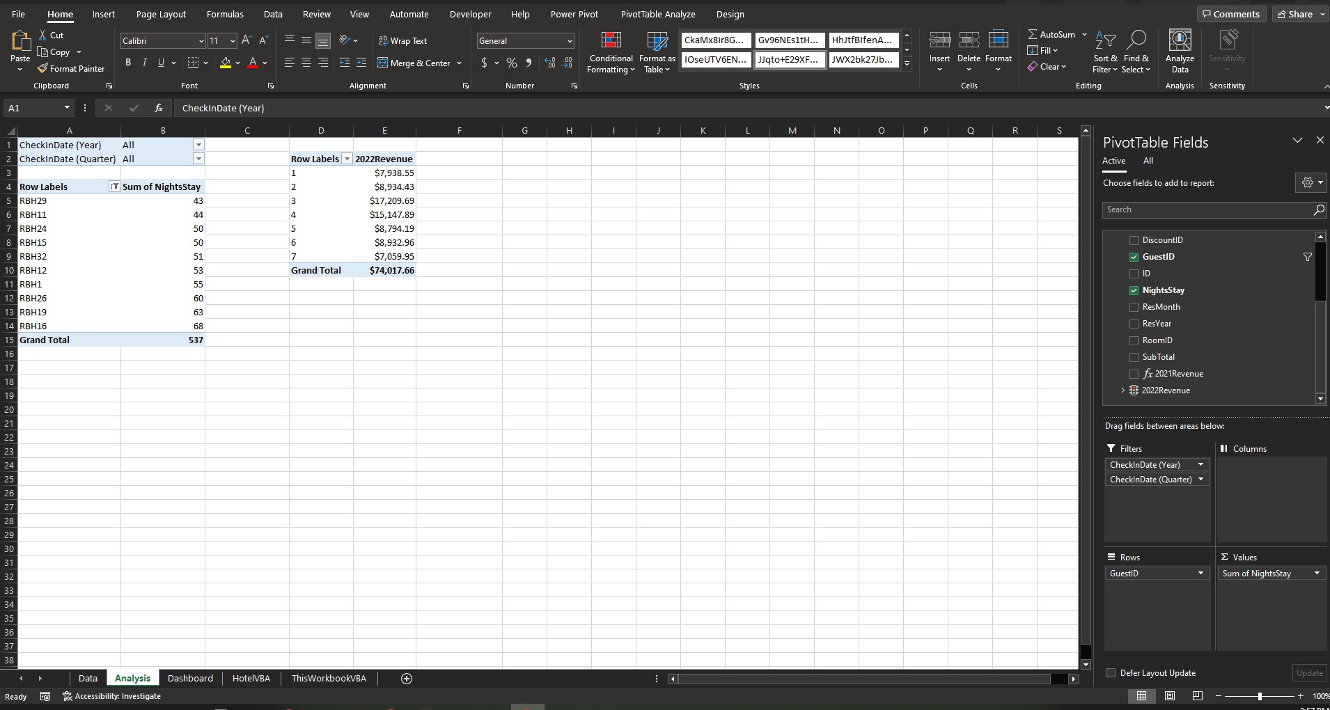 Solved 1. On the Dashboard worksheet, you will find a simple | Chegg.com
