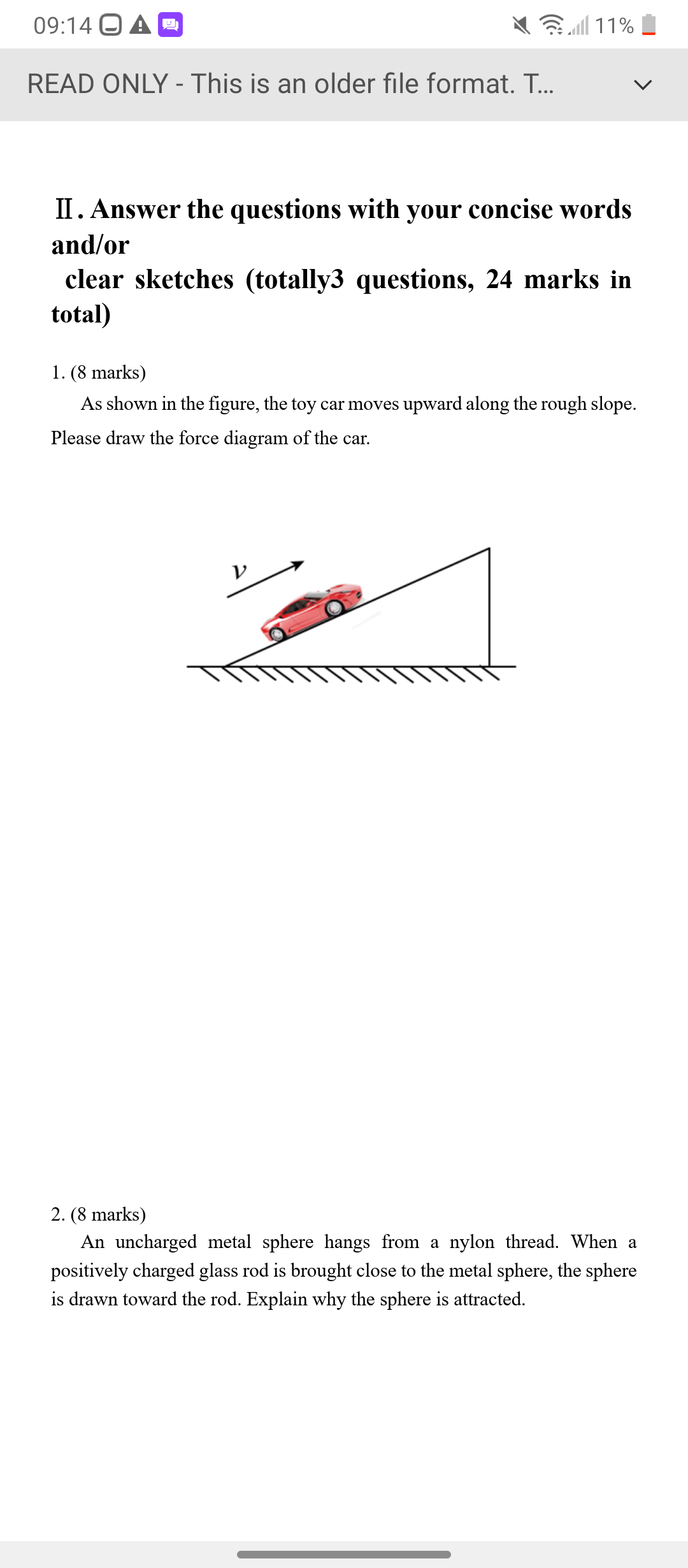 Solved READ ONLY - This is an older file format. T... II. | Chegg.com