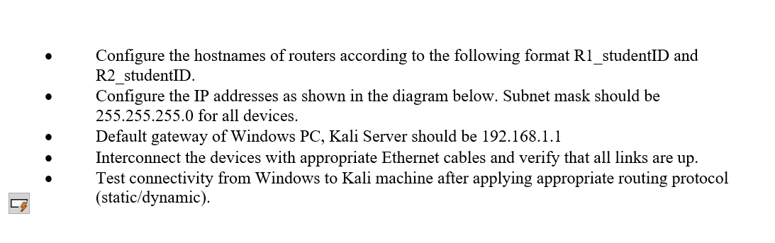 Configure the hostnames of routers according to the | Chegg.com