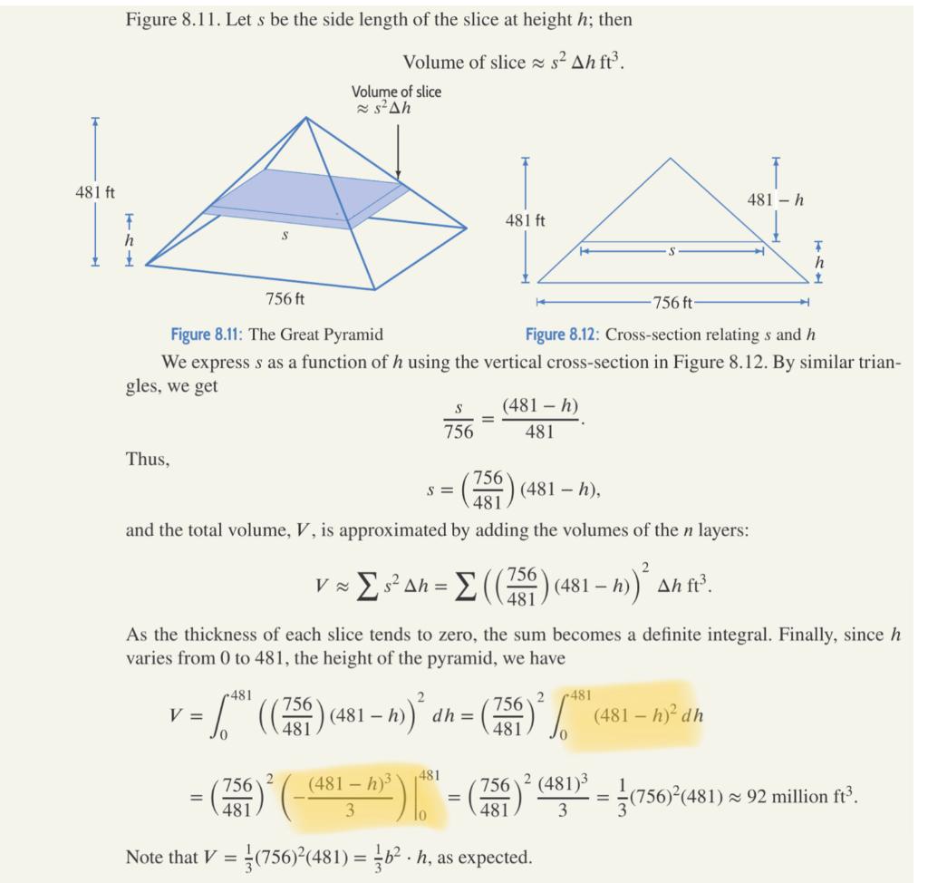 Solved Figure 8.11. Let s be the side length of the slice at | Chegg.com