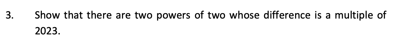 Solved Show that there are two powers of two whose | Chegg.com