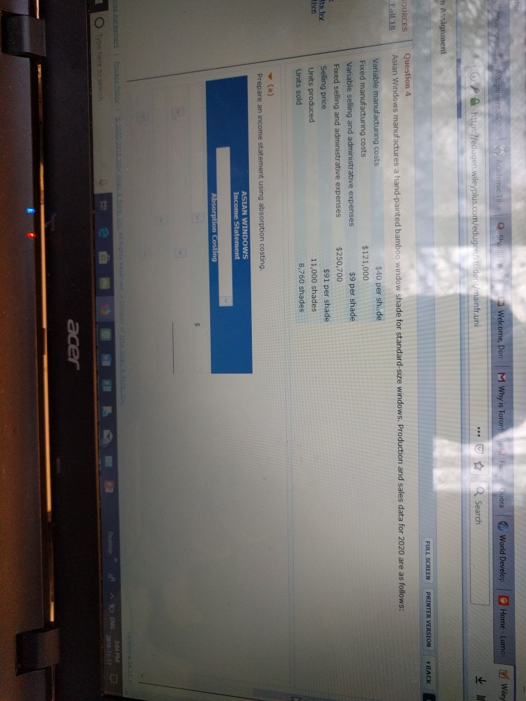 Solved Welcome, Don M Why is Tor World m/edu ainfr.uni Asian | Chegg.com