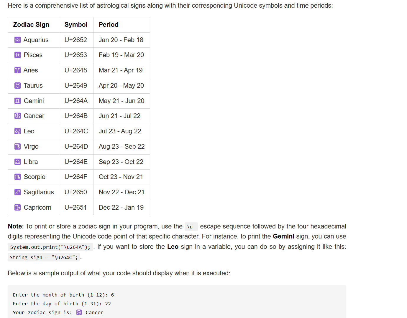 Solved 1. Import the class from the package. 2. Define a | Chegg.com