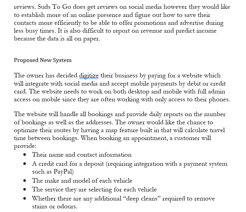 Solved SYST28951-SYSTEMS DEVELOPMENT METHODOLOGIES Case | Chegg.com