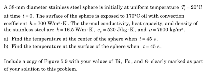 Solved Problem X5-2, Heat Transfer, Spring 2021 The heat | Chegg.com