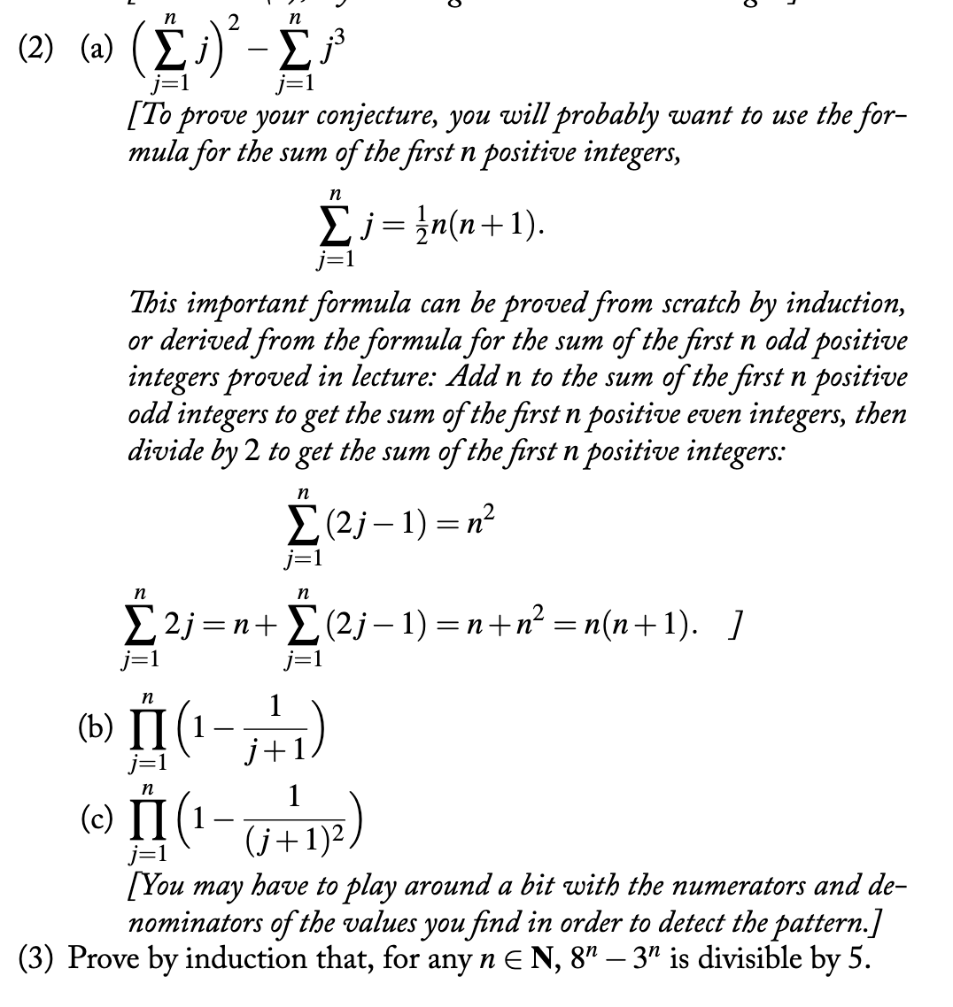 Solved Question 2 is asking to find a conjecture and prove | Chegg.com