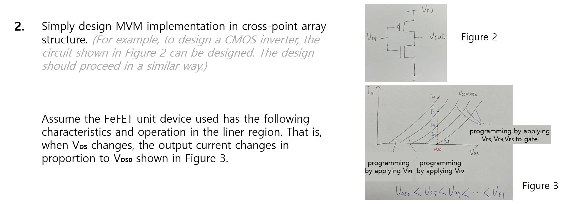 2. Simply design MVM implementation in cross-point | Chegg.com