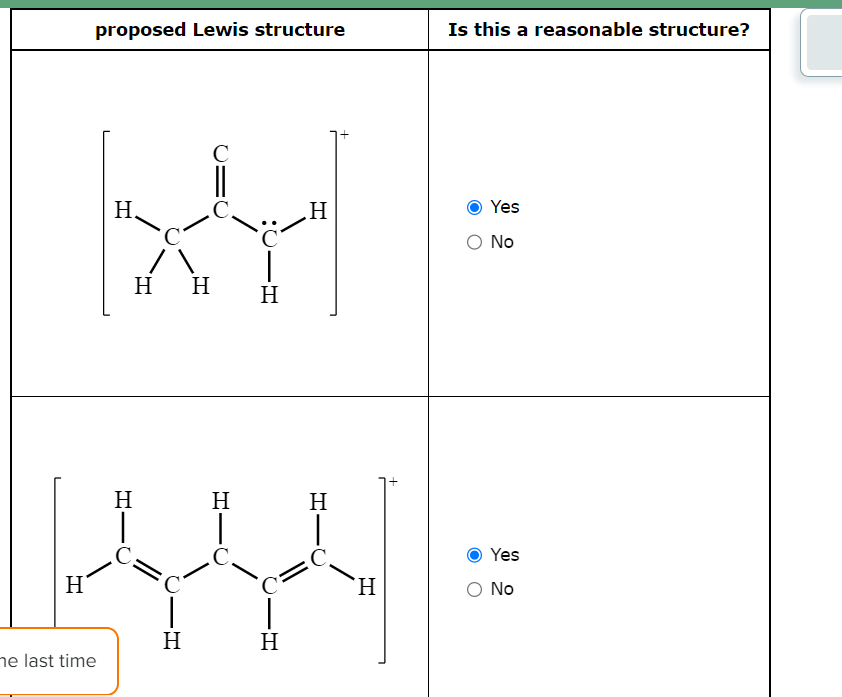 Solved Decide whether the proposed Lewis structure below is | Chegg.com