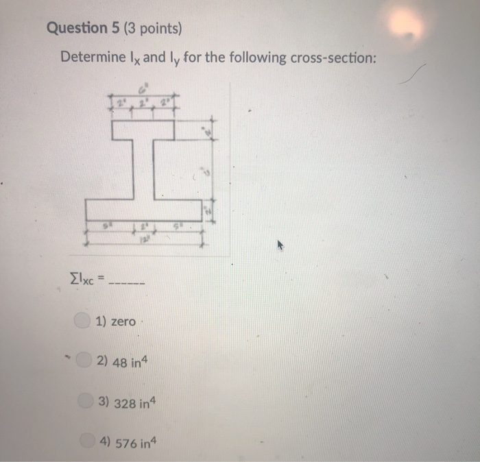Solved Question 5 3 Points Determine Lx And Ly For The