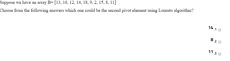 Solved Suppose we have an array B=(13, 16, 12, 14, 18, 9, 2, | Chegg.com