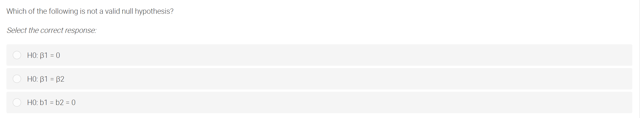 Solved Which of the following is not a valid null | Chegg.com