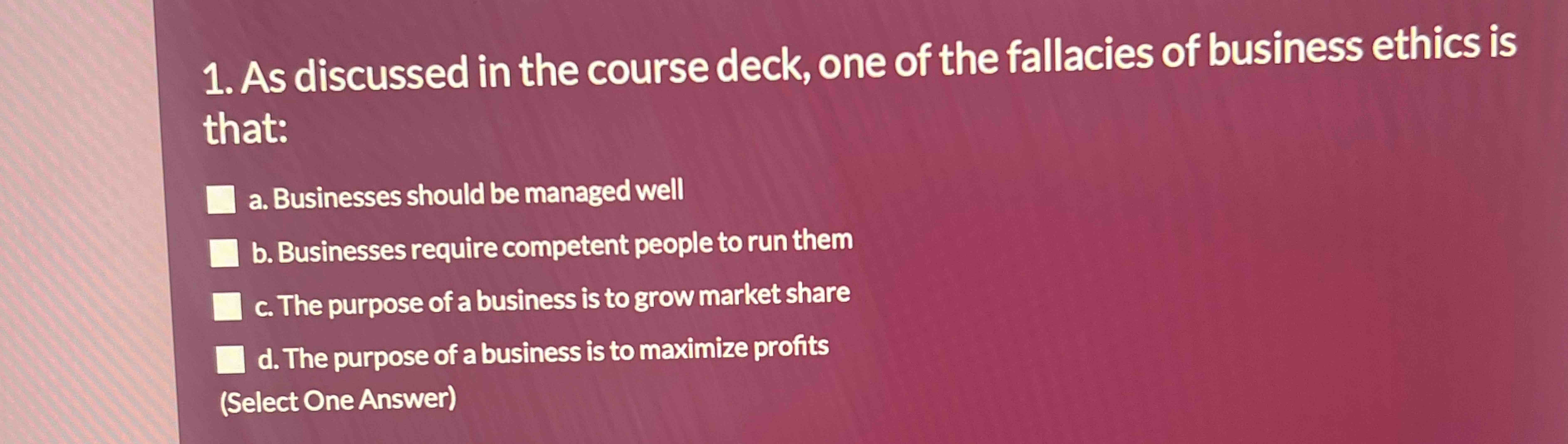 Solved As discussed in the course deck, one of the fallacies | Chegg.com