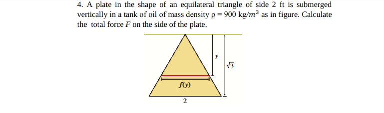 Solved 4 A Plate In The Shape Of An Equilateral Triangle Of Chegg