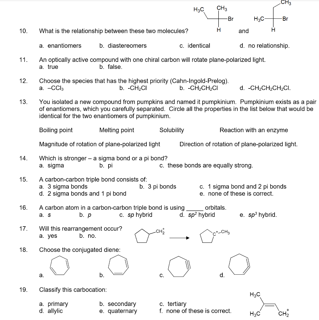 Solved 1. Multiple Choice: Circle the letter that | Chegg.com