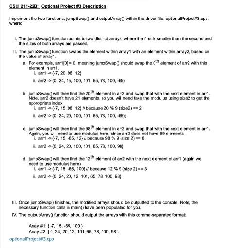 Solved Cscl 211 22b Optional Project 3 Description