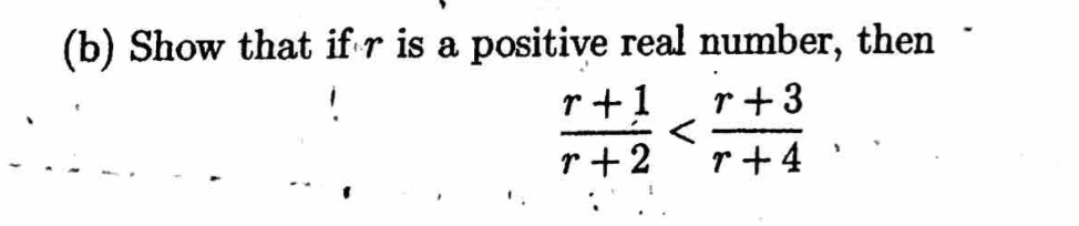 Solved (b) Show that if r is a positive real number, then r | Chegg.com