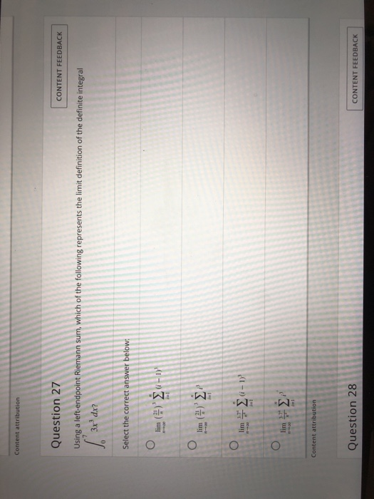 Solved Content attribution Question 27 CONTENT FEEDBACK | Chegg.com Solved Content attribution Question 27 CONTENT FEEDBACK | Chegg.com
