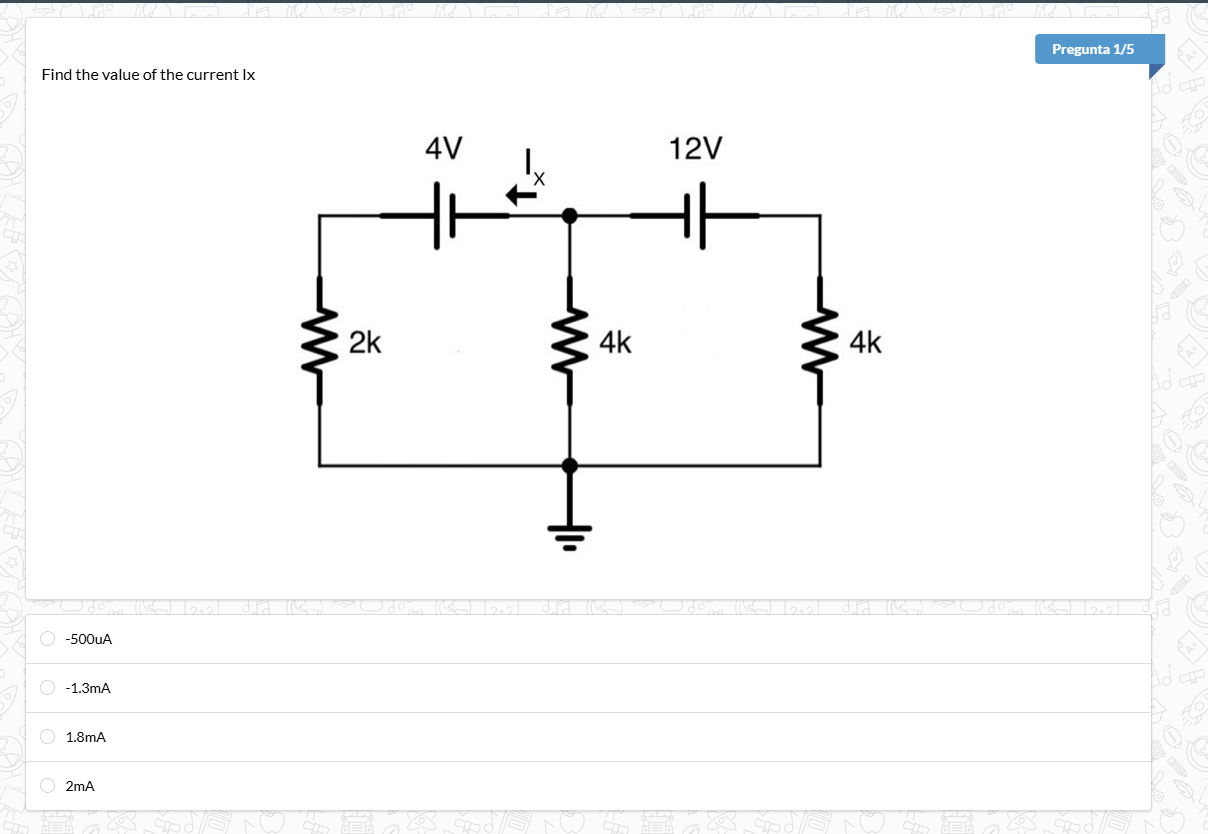 Solved Find the value of ﻿the current | Chegg.com