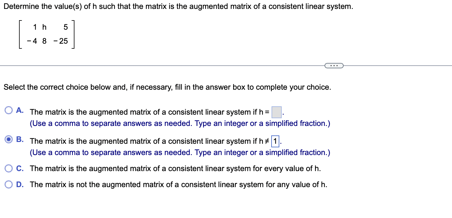 Solved [1−4h85−25] Select the correct choice below and, if | Chegg.com