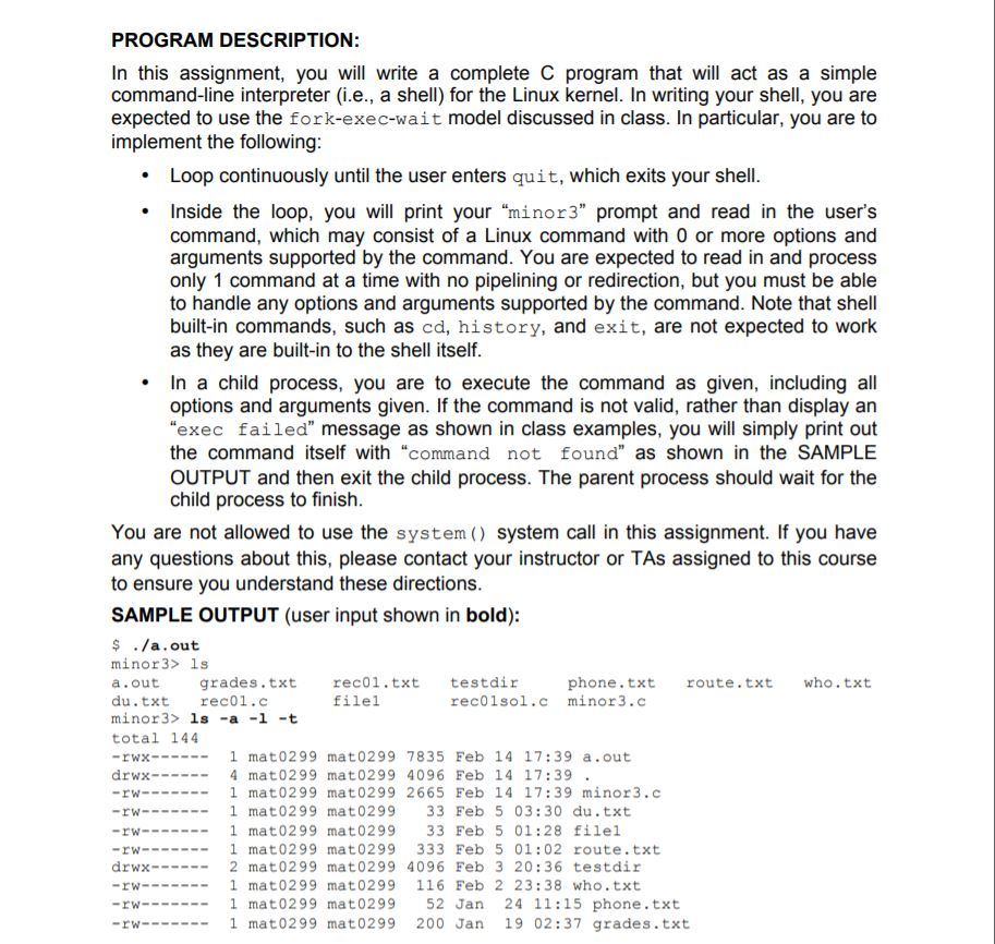 Solved Program Description In This Assignment You Will