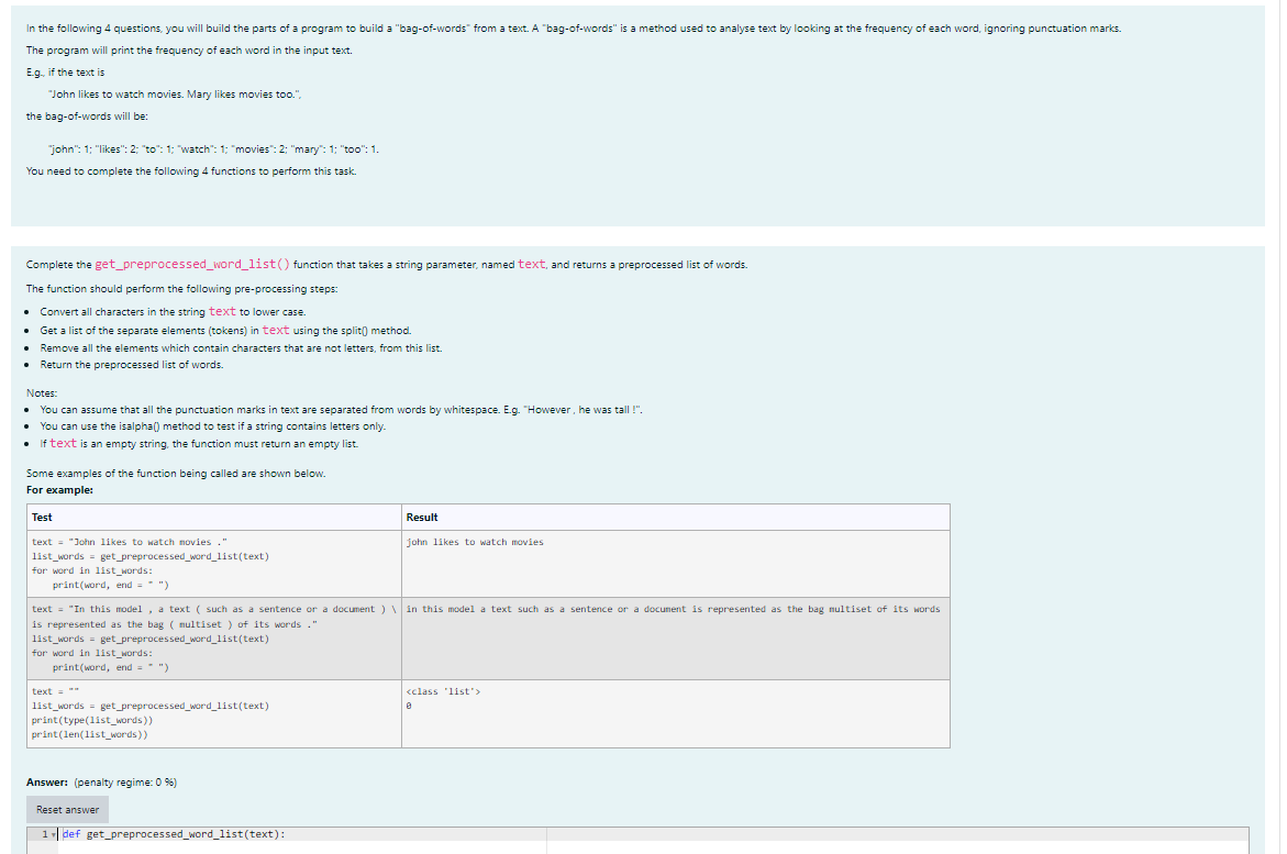 Solved In the following 4 questions, you will build the | Chegg.com