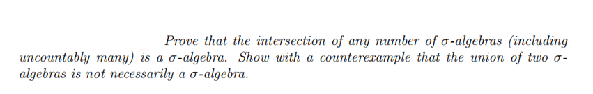 Solved Prove that the intersection of any number of | Chegg.com