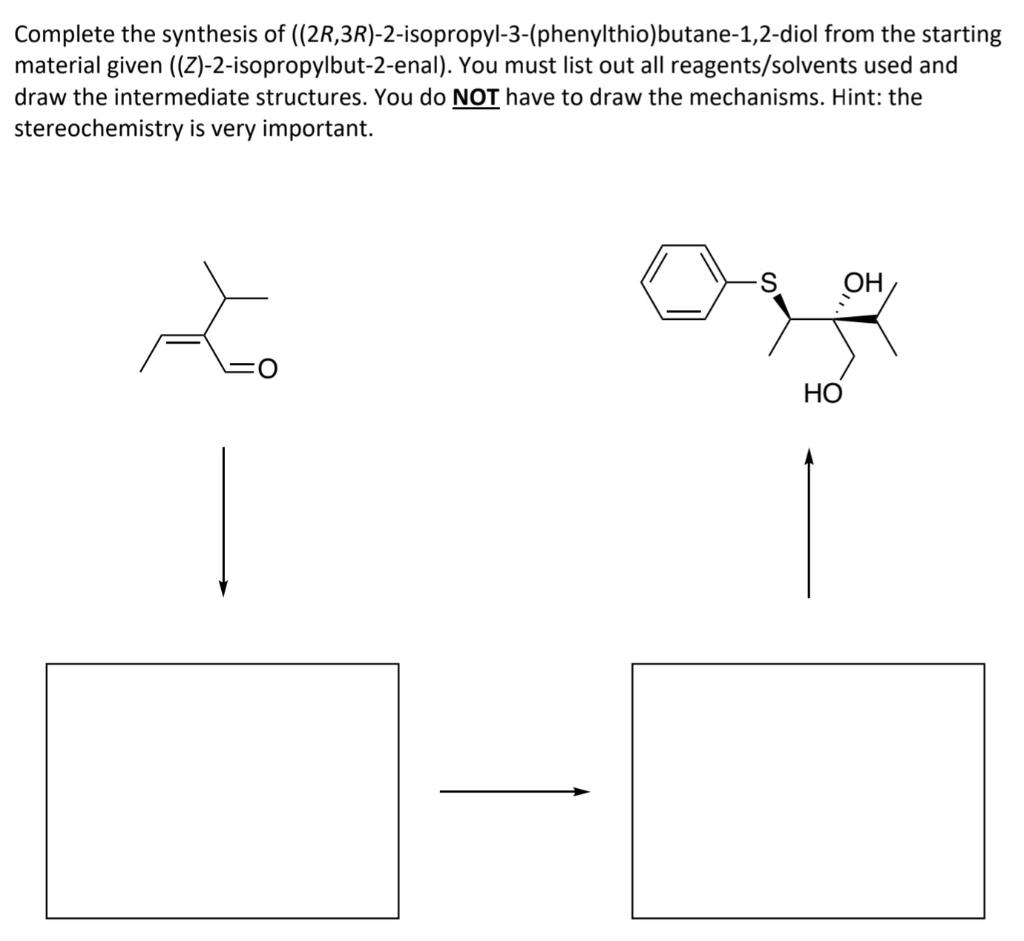 Solved Complete the synthesis of | Chegg.com