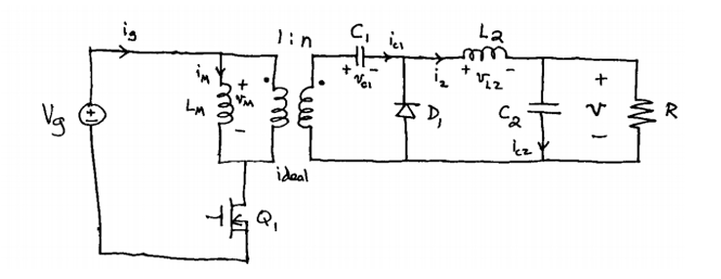 Solved 2. Consider the isolated inverse SEPIC seen in Fig. | Chegg.com